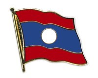Flaggen-Pin Laos Flaggen Pin Fahnen Anstecker Pin Versand Shop