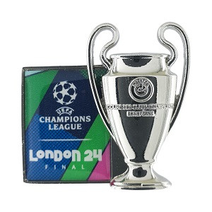 UEFA Champions League Pokal Pin CL Pokal Fußball Pin LONDON Finale 2024 ...